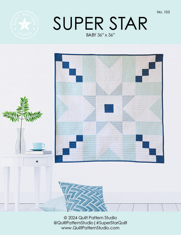 Super Star Baby Quilt - PDF Quilt Pattern – QUILT PATTERN STUDIO